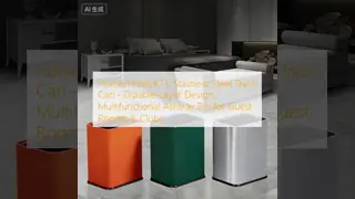 Quiet Soft Close Trash Can Bathroom Kitchen