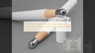 China 19mm Diameter Customized Eye Cream Tube with Metal Applicator - 10ml to 25ml Capacity for Beauty Skincare Packaging for sale