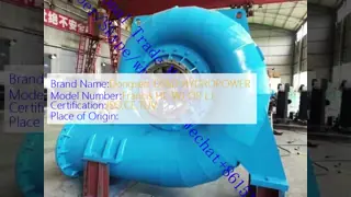 2000kw Francis Turbine Generator Power
