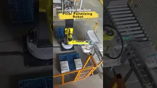 High-efficiency production line column palletizing robot