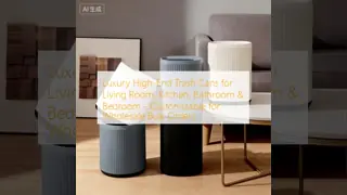 60L Foldable Smart Trash Can Touchless