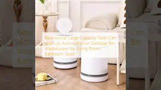 China Large Capacity Trash Can with Auto-adhesive Lid and Customizable Logo for Living Room Bathroom Toilet for sale