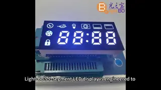 Pure White 7 Segment LED Display 4 Digit Common cathode for Oven Timer Control