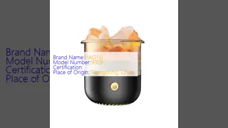 Crystal Salt Lamp Diffuser Relaxing Aromatherapy