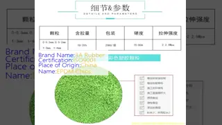 EPDM Rubber Granules UV Resistant High Density
