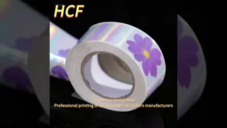 China Food Grade Material Surface Handling Gravure Printing Holographic Paper Strain Label Foil Vinyl Stickers Packaging Retort Pouch Bag for sale