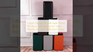 China Custom Trash Can with PP+TPR Material Non-slip Rubber Feet and Easy to Clean Design for Indoor Outdoor Use for sale