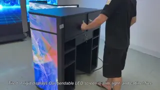 creative AVOE LED video wall  DJ booth LED video screen