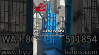 China 1800kg/M3 Vertical Metal Baler Machine Hydraulic Scrap Press Cardboard Recycling for sale