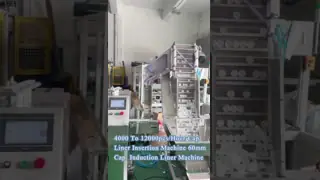 4000 To 12000pcs/Hour Cap Liner Insertion Machine 60mm Cap  Induction Liner Machine