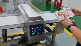 X-ray inspection system with a special foil metal detector