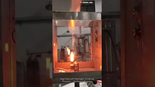 High Vacuum Hydrogen Sintering Process -- Hydrogen Burning