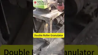 Roller extruding granulator test site