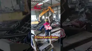 315ton heavy scrap HMS metal baler baling press machine