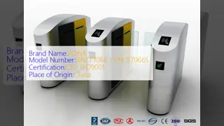 China Turnstile Barrier Gate Waist Height RFID Turnstile Security Systems Automatic Flap Barrier Turn Style Door for sale