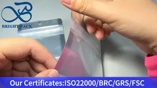 A child lock bag with a viewing window