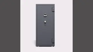 solid bolt  Gray full-coverage Jewelry cabinet