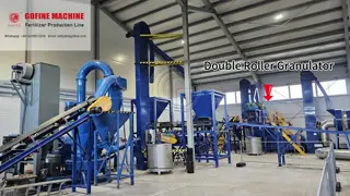 Dry Granulation Double Roller Granulator Production Line Long Service Life