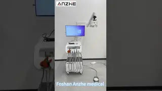 China Vet Medical New Portable Dental Device Mobile Dental Unit for Pets Luxury Dental Equipment Trolley Cart With X Ray for sale