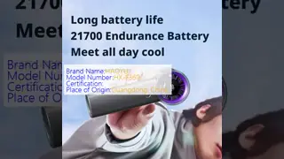 Quiet Mini Fan 100 Speeds Portable USB Digital Display