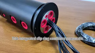 China Integrated Slip Ring with 14MPa Ultra-High Pressure Oil Circuit, 16-Channel High-Current Power Matrix, and IP51 Protection for Heavy-Duty Applications for sale