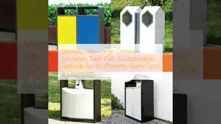 Stainless Steel Outdoor Trash Can