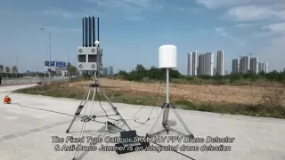 China Anti Drone Jammer with Passive Detection and 360° Omnidirectional UAV Detection System Anti Drone Jamming 800W Output Power for sale
