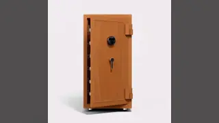 Brown jewelry cabinet 120
