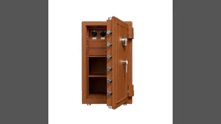 Brown full-coverage Jewelry cabinet YB/SG-100