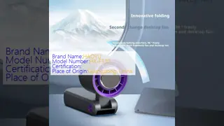 Custom Mini Fan Digital Display 4000mAh