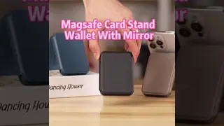 China Anti Scratch Magsafe Card Wallet With Tri Fold Layout / Mirror for sale