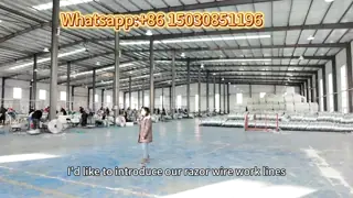 Razor Blade Wire Concertina Wire Workshop Razor Wire Factory