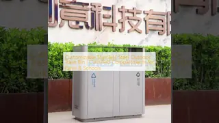 Durable Outdoor Trash Bin