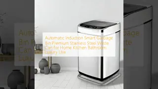 Dual Bin Stainless Steel Trash Can