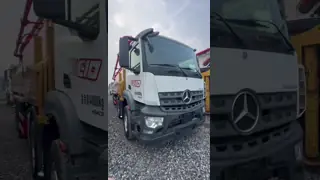 Used Sany 62m Concrete Pump Truck Benz Chassis