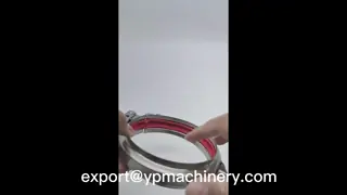 China SUS304 Quick Release Pipe Clamp Rapid Lock Duct Ring Drum Locking Ring Clamps for sale