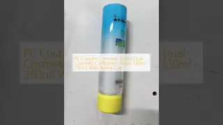 China PE Custom Dual Cosmetic Tubes 50mm Diameter with Screw Cap - 130ml to 250ml Capacity for Shampoo and Cream Packaging for sale