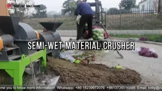 Semi-Wet Material Grinding Organic Fertilizer Manufacturing Equipment