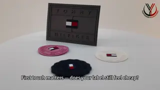 China Two Color Silicone Heat Transfer Printing Label Customized For Clothes for sale