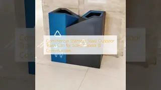 Luxury Marble Trash Can Hotel Lobby
