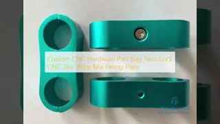 China Custom CNC Hardware Part Bag Twist Lock CNC Zinc Alloy Machining Parts  for sale