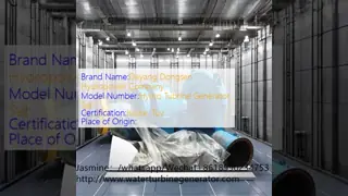 Efficient Water Turbine Generator for Hydro Power