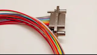 Micro rectangular J29A connector Metal shell with 15 pins