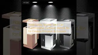 Luxury Leather Wastebasket Custom Logo