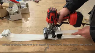 Effortless and Convenient Battery Powered Plastic Strapping Tool for Quick Strapping