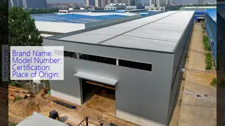 Large Span Metal Shelter: Anti-Corrosion, Vent, Light
