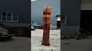 weathering corten steel sculpture