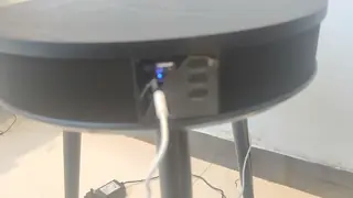 China Steady Smart Bluetooth Audio Speaker round Wireless Rechargeable Battery Coffee Table for Home Theatre for sale