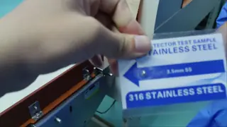Metal Detector Sensitivity Food Industry Factory Processing Conveyor Belt testing equipment