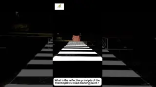 What is the reflective principle of the Thermoplastic road marking paint ?